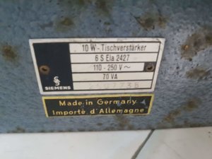 Mono Block Amly Siemens Klangfilm 6S ELA 2427C | VNAV - Mạng Nghe nhìn ...