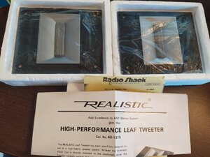 Super tweeter Realistic (New full box) | VNAV - Mạng Nghe nhìn Việt nam